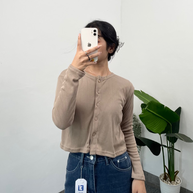 Jual Lea Cardigan 277 - Cardigan Korean Atasan Wanita - Outer Knit Lengan Panjang | Shopee Indonesia