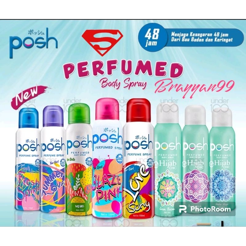 Jual POSH BODY SPRAY I PARFUMED WOMEN HIJAB 150 ML | Shopee Indonesia