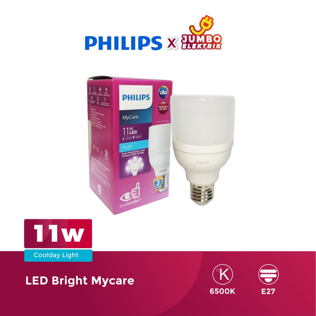 Jual Philips Lampu LED Bright 11W Kuning E27 Bohlam LED 11 Watt WWL ...