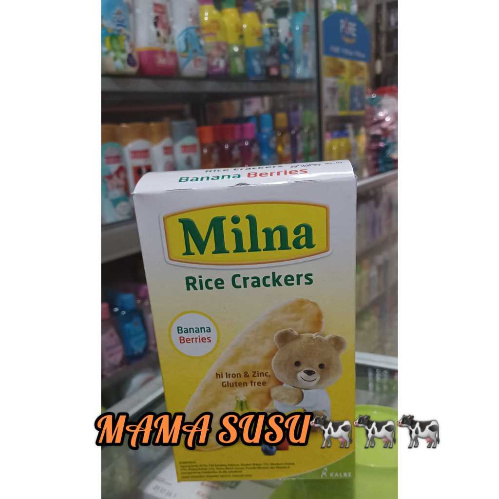 Jual MILNA RICE CRACKERS 3 VARIANT RASA CEMILAN ANAK SEHAT SNACK BAYI ...