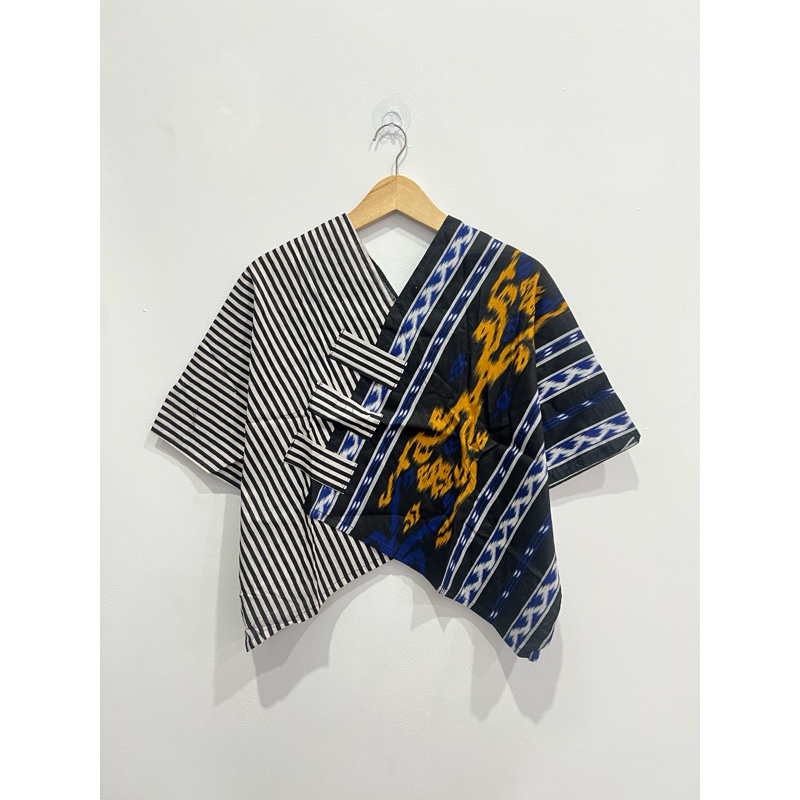 Jual KEISHAN.ID - CROP TOP ETNIK BATIK MODEL OVER SIZE ATASAN TENUN ...