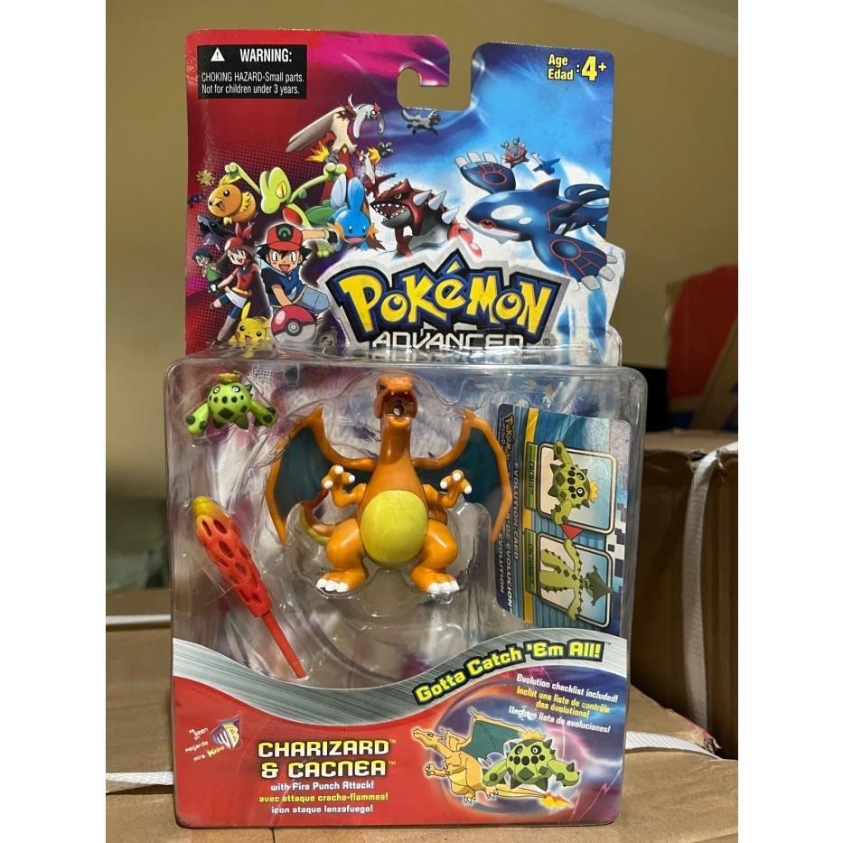 Jual Hasbro 2003 Pokemon CHARIZARD & CACNEA - BACA KETERANGAN | Shopee ...