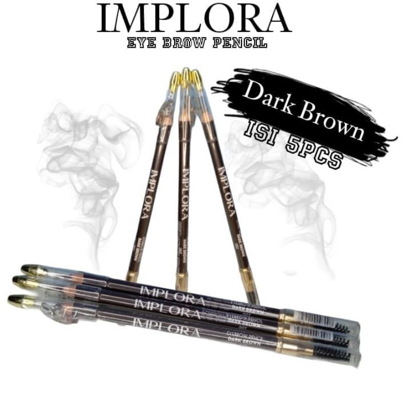 Jual * IMPLORA EyeBrow Pencil 2 IN 1 ( PENCIL + SERUTAN + SIKAT ...