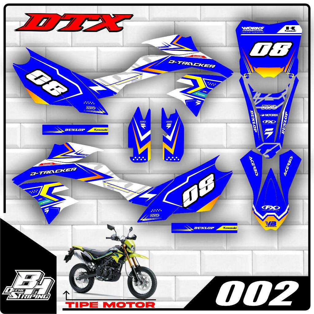 Jual DECAL STIKER D-TRACKER - DECAL KAWASAKI D-TRACKER PREMIUM FULLBODY ...