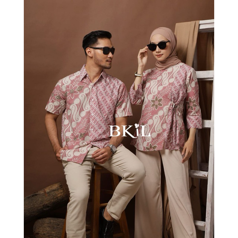 Jual Maura Couple - Sania Ruffle Batik Couple Ori Ndoro Jowi DNT MERAK ...