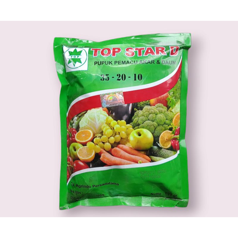 Jual TOP STAR D 500 gr Pupuk Pemacu Akar dan Daun ( Original ) | Shopee ...