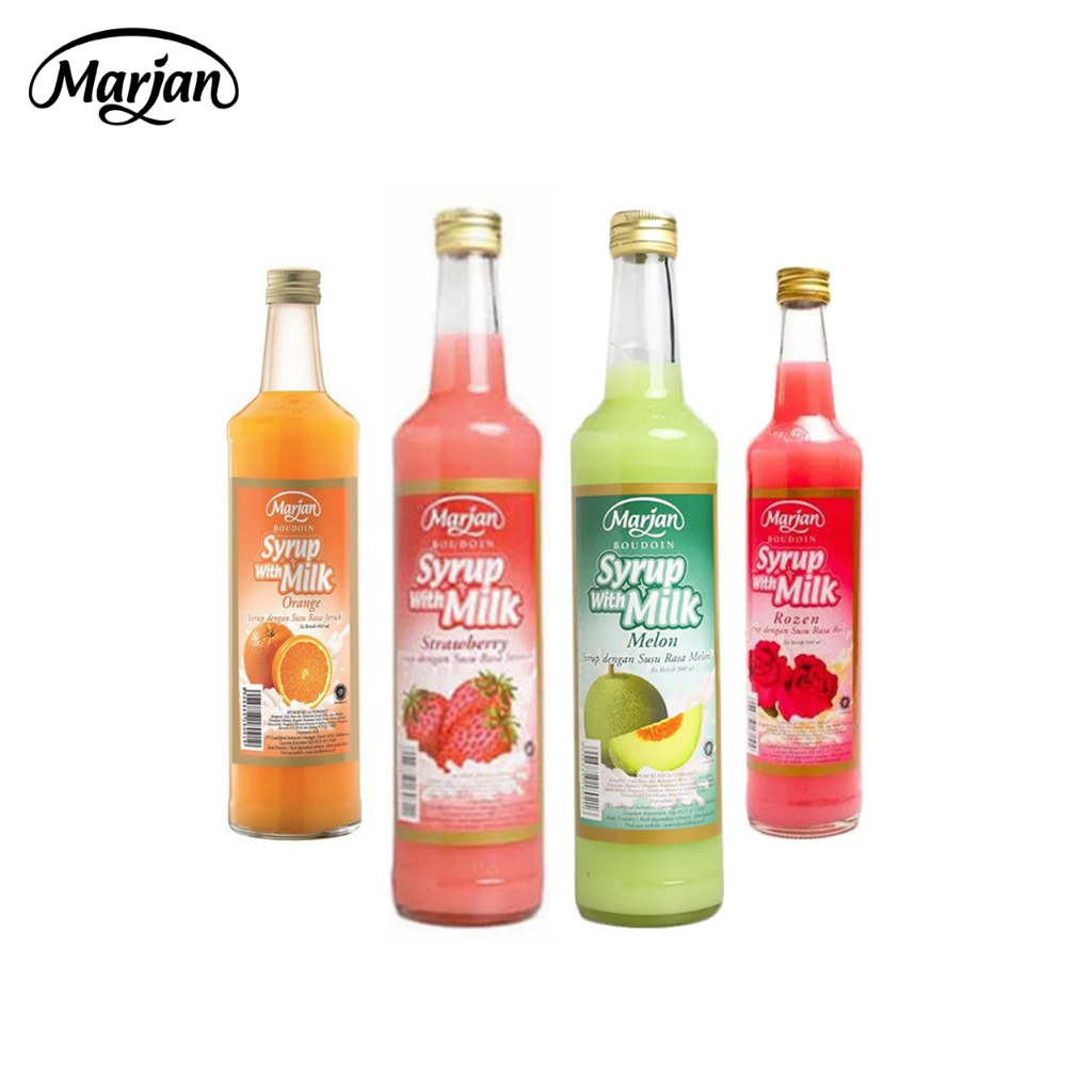 Jual Syrup Marjan With Milk - Varian Rasa Roses, Orange, Melon ...