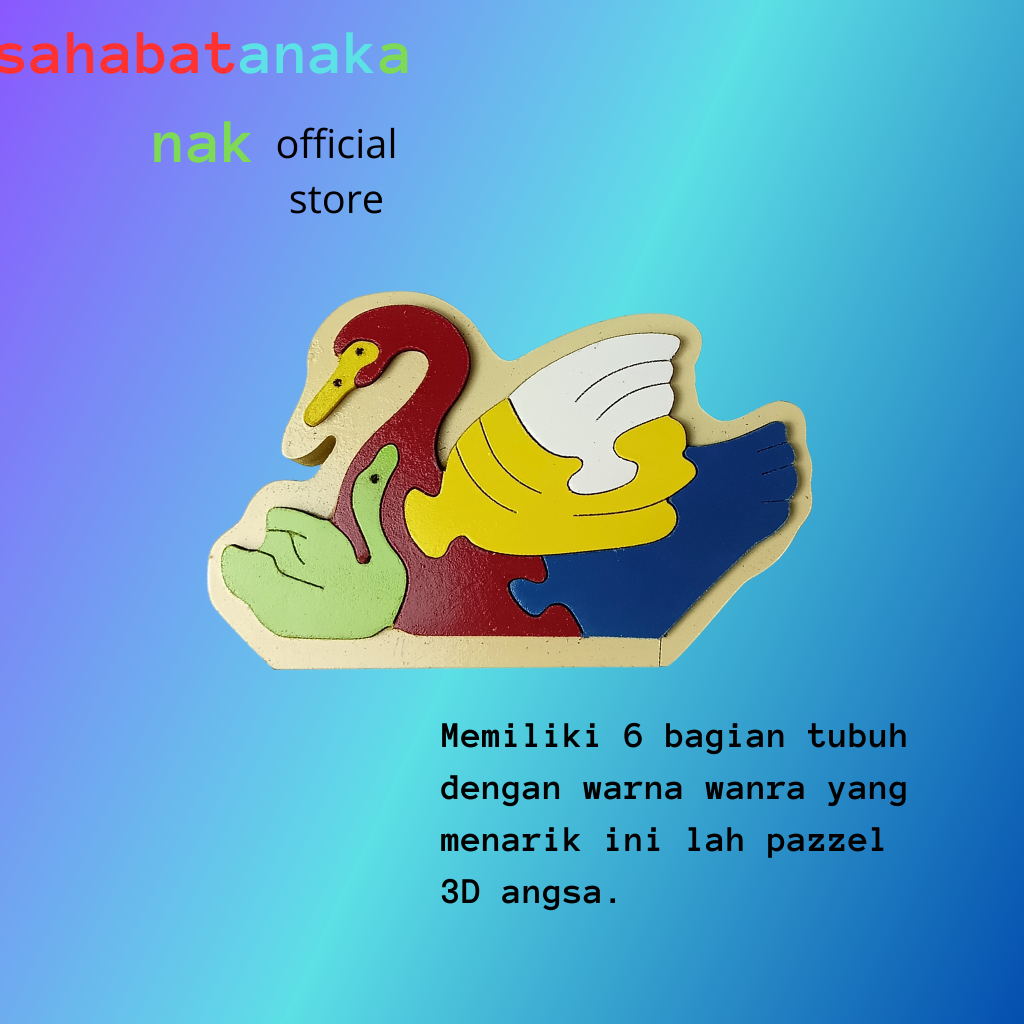 Jual Mainan edukatif - mainan puzzle 3D - Puzzle Angsa | Shopee Indonesia