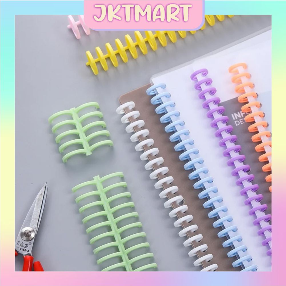 Jual ⭐ JKTMART ⭐ Ring Binder Plastik Spiral 30 Lubang Untuk Loose-leaf ...