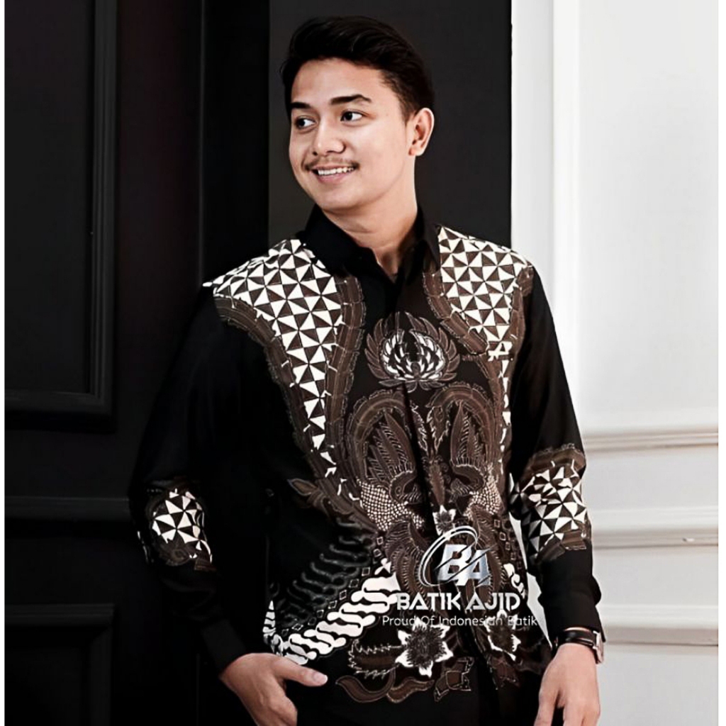 Jual Batik Pria Lengan Panjang Premium Modern Bapak Bapak Cowok Motif ...
