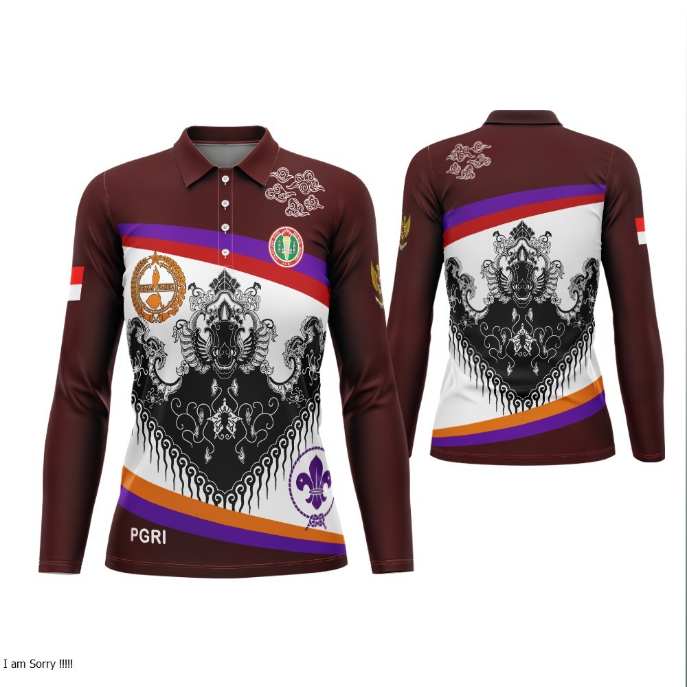 Jual Baju Kaos Batik PGRI Wanita Guru Kaos Seragam PGRI baju jersey ...