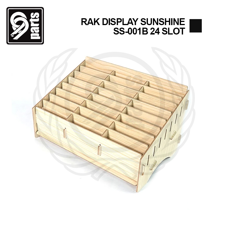 Jual Rak Display Sunshine SS-001B Kayu 24 Slot / 24 Grid Original ...