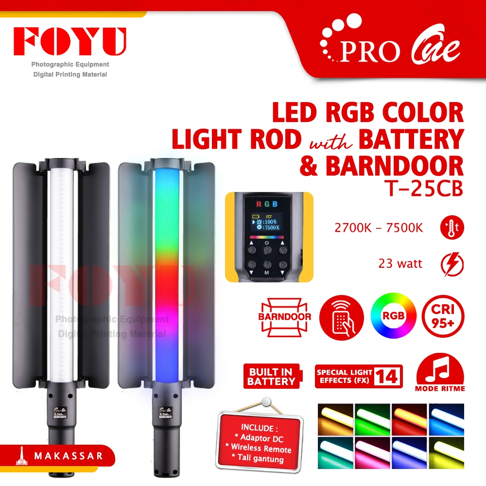 Jual LED RGB Color Light Rod Saber Stick Battery Barndoor Tongkat Lampu ...