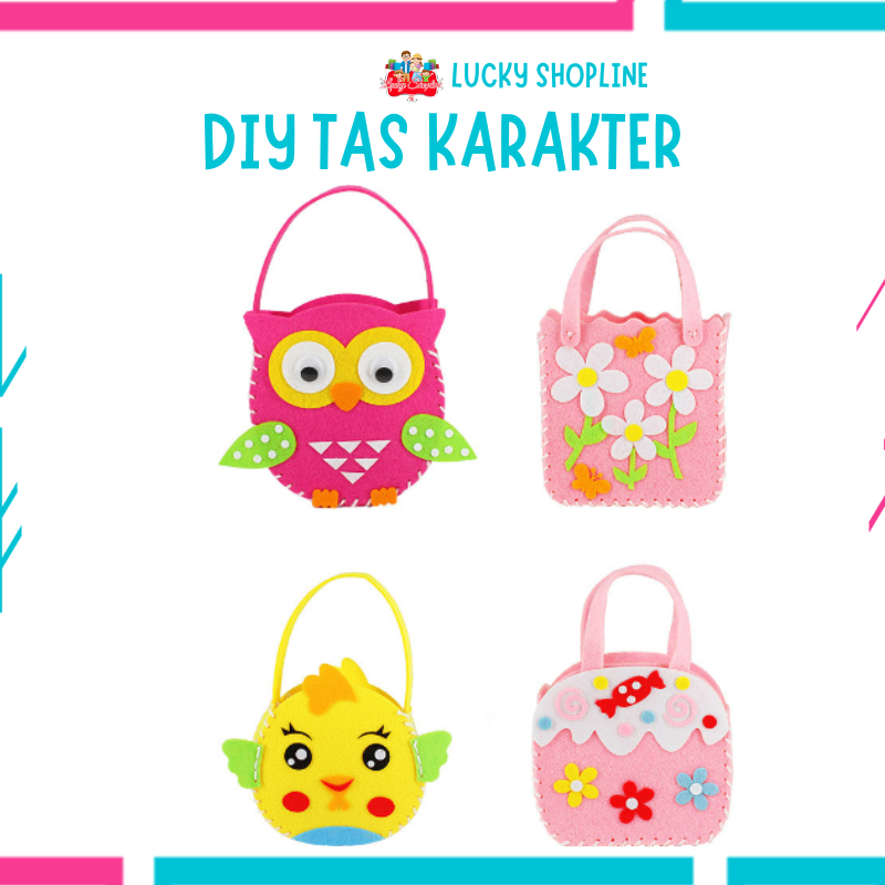 Jual [BIG SALE] DIY TAS ANAK LUCU DARI FLANEL / DIY BAG, PRAKARYA TAS ...