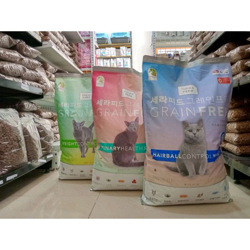 Jual THERAFEED GRAIN FREE 7KG / Cat Food Makanan Kucing Therafeed ...