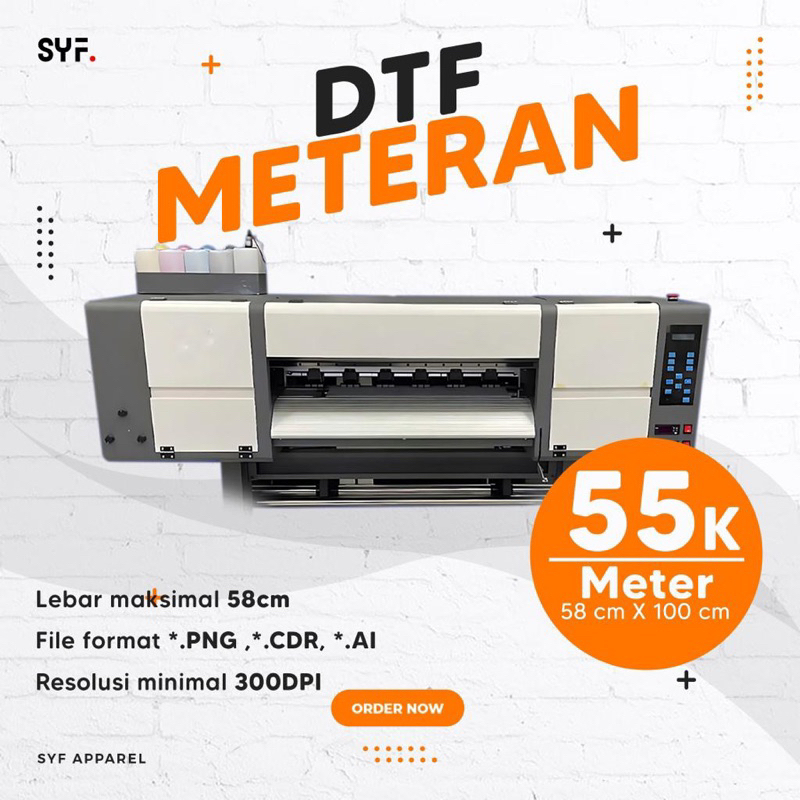 Jual Cetak DTF Meteran Murah / Print DTF Meteran / Sablon Digital | Shopee Indonesia