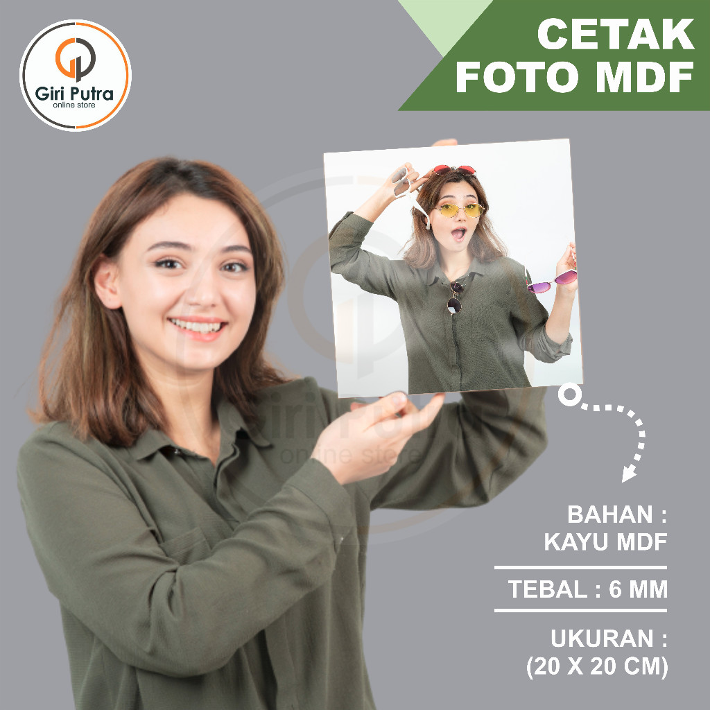 Jual CETAK FOTO MDF / FOTO KAYU / 20 X 20 CM | Shopee Indonesia