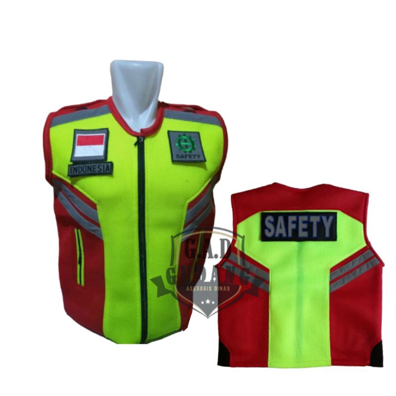 Jual Rompi Safety terbaru/Rompi Safety full logo/Rompi Kerja Bahan ...