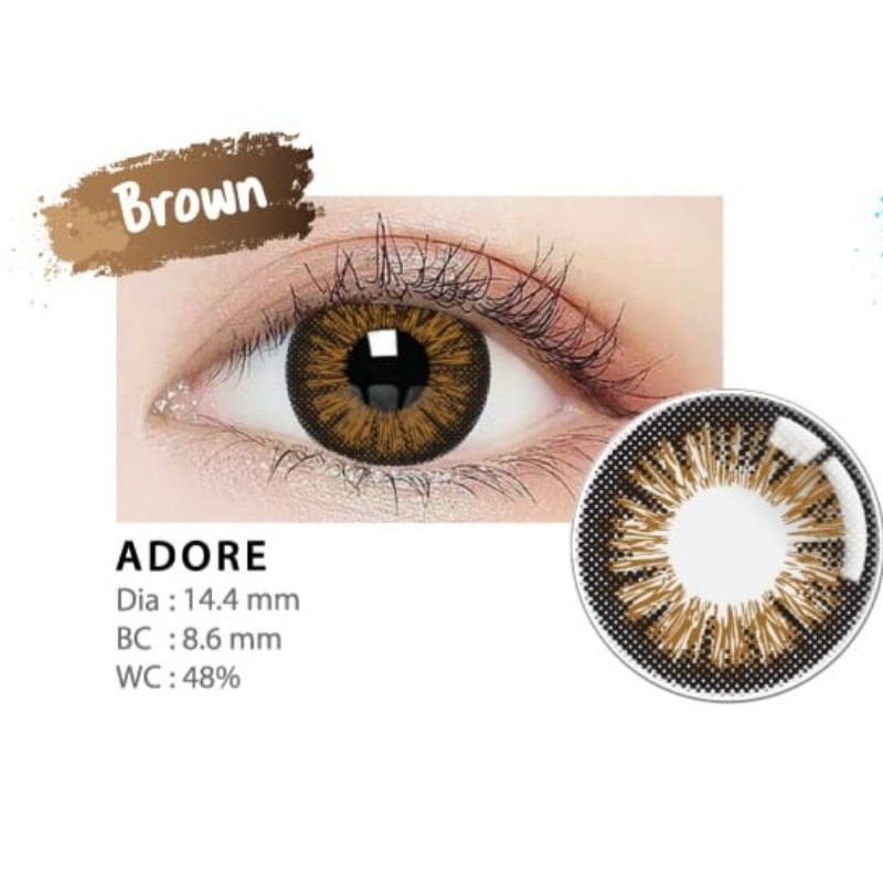 Jual Living Color Adore 2 tone - softlens minus warna coklat (brown ...