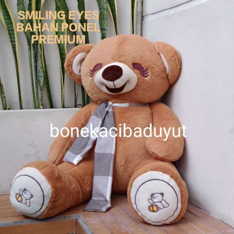 Jual Boneka Beruang Smiling Eyes Premium Bahan PONEL Sangat Lembut ...