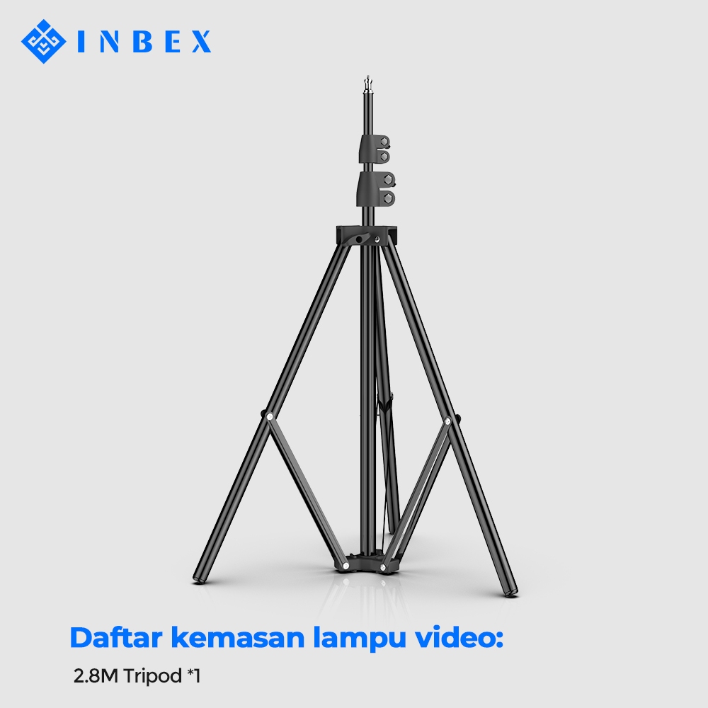 Jual INBEX 2.8M Tripod ekstra tebal dan stabil dengan lampu pengisi ...