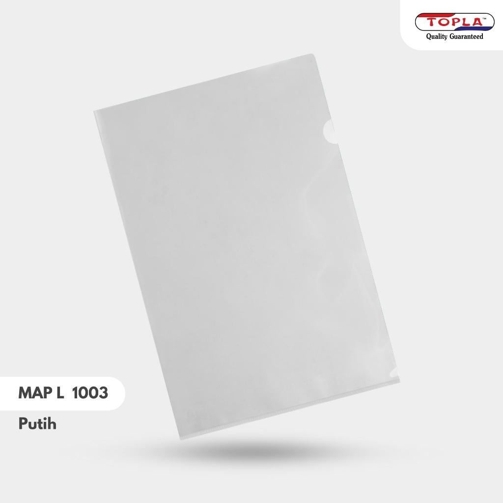 Jual Map L 1003 T map clear sleeves selip kertas kantoran ukuran folio ...