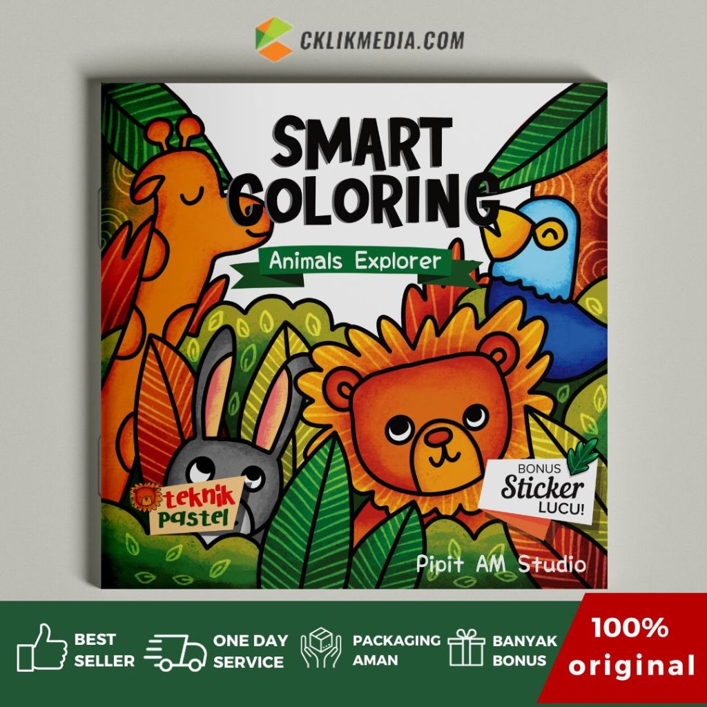 Jual CKLIK MEDIA - Buku Mewarnai: Smart Coloring Animals Explorer ...