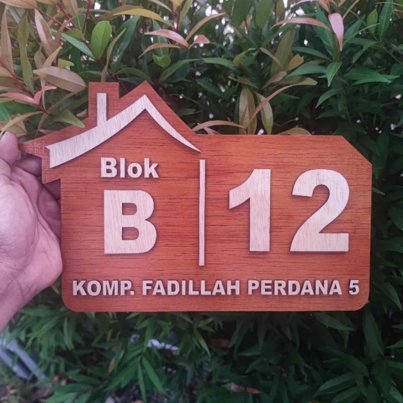 Jual Nomor Rumah Kayu TIMBUL Estetik Minimalis PROMO | Shopee Indonesia