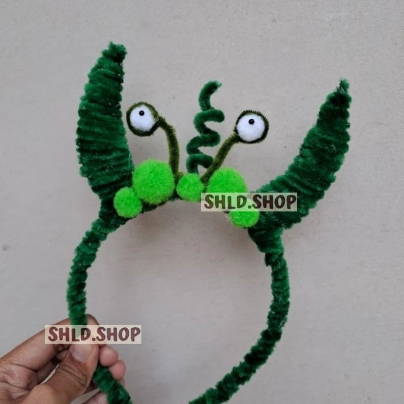 Jual Bando kawat bulu pipe cleaner bando custom lucu aesthetic viral ...
