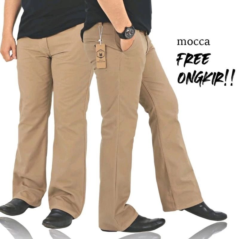 Jual Celana Panjang Pria Cutbray Chinos Semi Comprang Bootcut Tweel ...