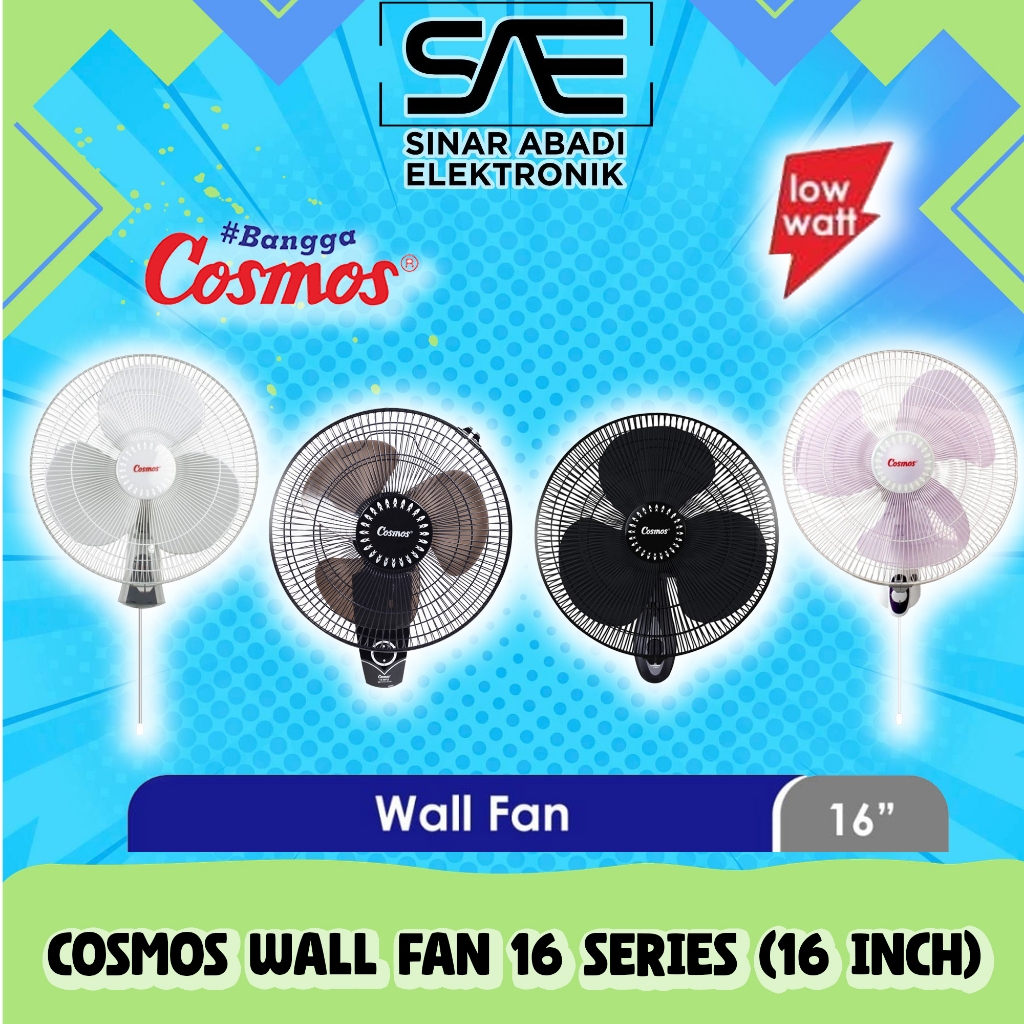 Jual [COD] COSMOS WALLFAN 16 INCH / WALL FAN COSMOS / KIPAS DINDING ...