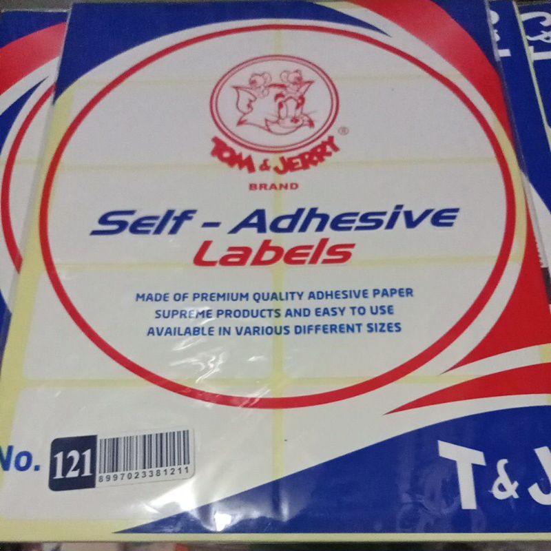 Jual self-adhesive labels tom & Jerry 121 / pack | Shopee Indonesia
