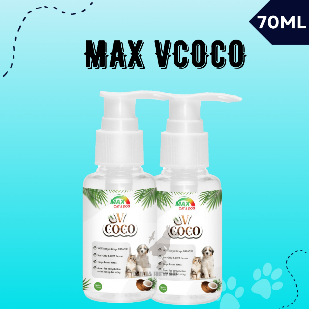 Jual Max Vcoco Vitamin Kesehatan Tubuh dan Imunitas / Imun Kucing dan Anjing 70ml 70 ml | Shopee ...