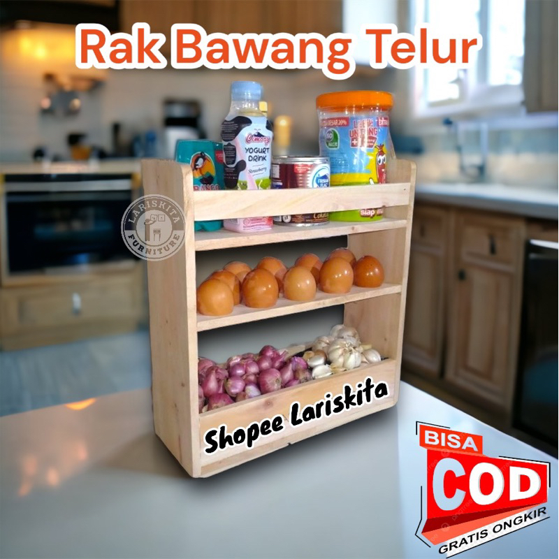 Jual RAK TELUR kombinasi rak bumbu susun rak tempat telur tempat bumbu ...