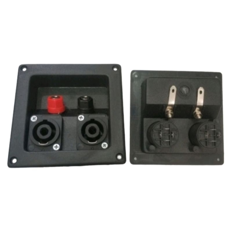 Jual TERMINAL BOX SPEAKER SPIKER BIDING POST + SOKET SPEAKON SPIKON ...