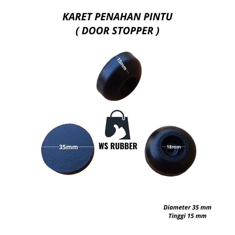 Jual Karet Penahan Pintu Door Stopper Diameter 35mm Pengganjal Pintu ...