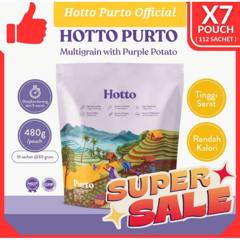 Jual SUPER BUNDLING !!! Hotto Purto 7 pouch (112 sachet) | Shopee Indonesia