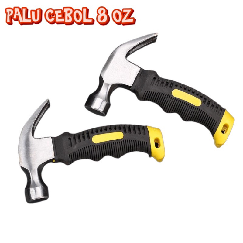 Jual Palu Kambing palu Cebol ukuran 8 Oz hammer Gagang karet - Palu ...