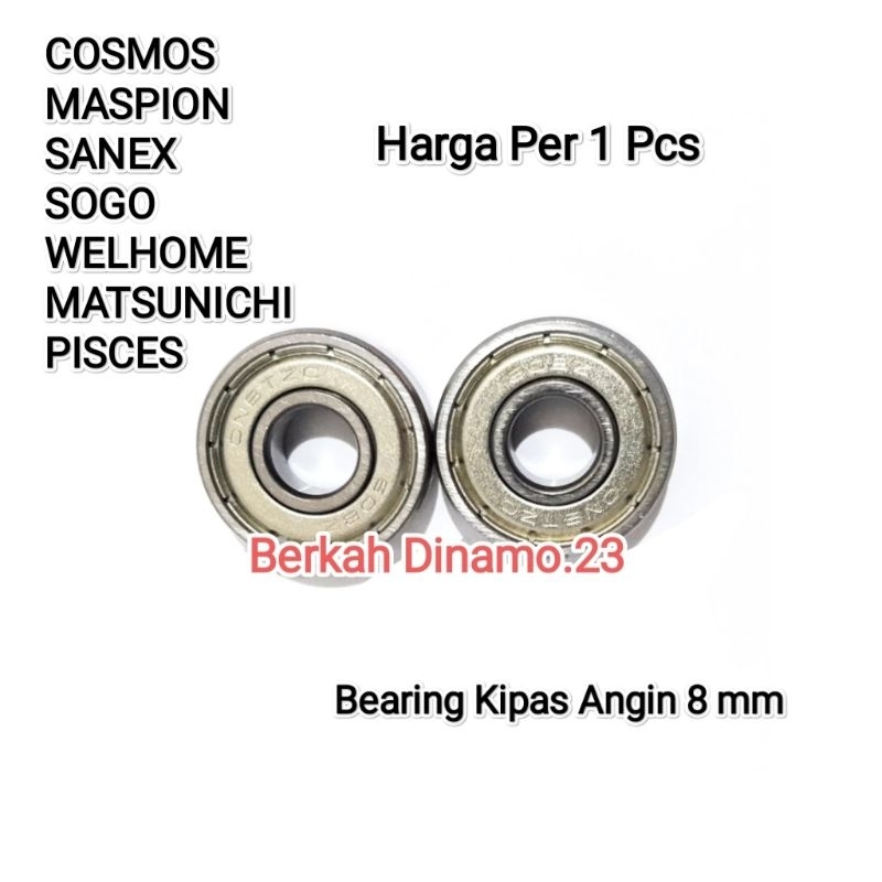 Jual Bearing Kipas Angin 8 mm / Laher Kipas Angin Multi | Shopee Indonesia