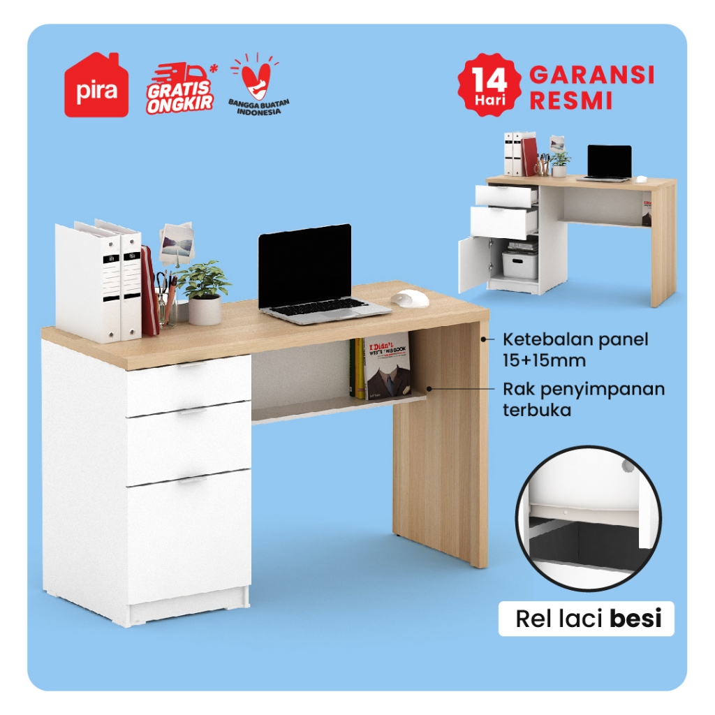 Jual PIRA - ARNAI DK120 Meja Kantor / Meja Kerja / Meja Belajar ...