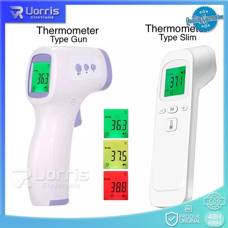 Jual (COD) Thermometer Digital Infrared Gun / Termometer Suhu Tubuh ...