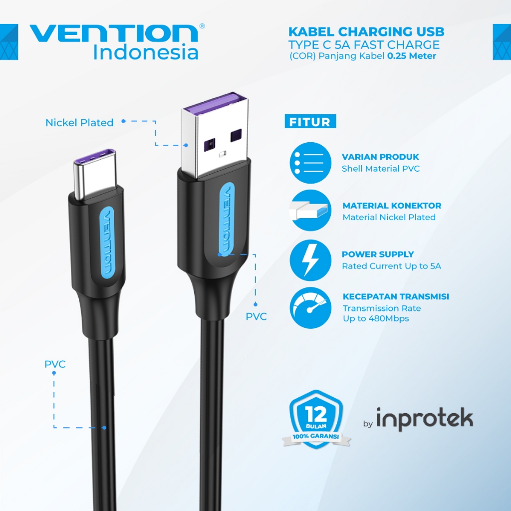 Jual Kabel Charging USB Type C 5A Fast Charge for Android | Shopee ...