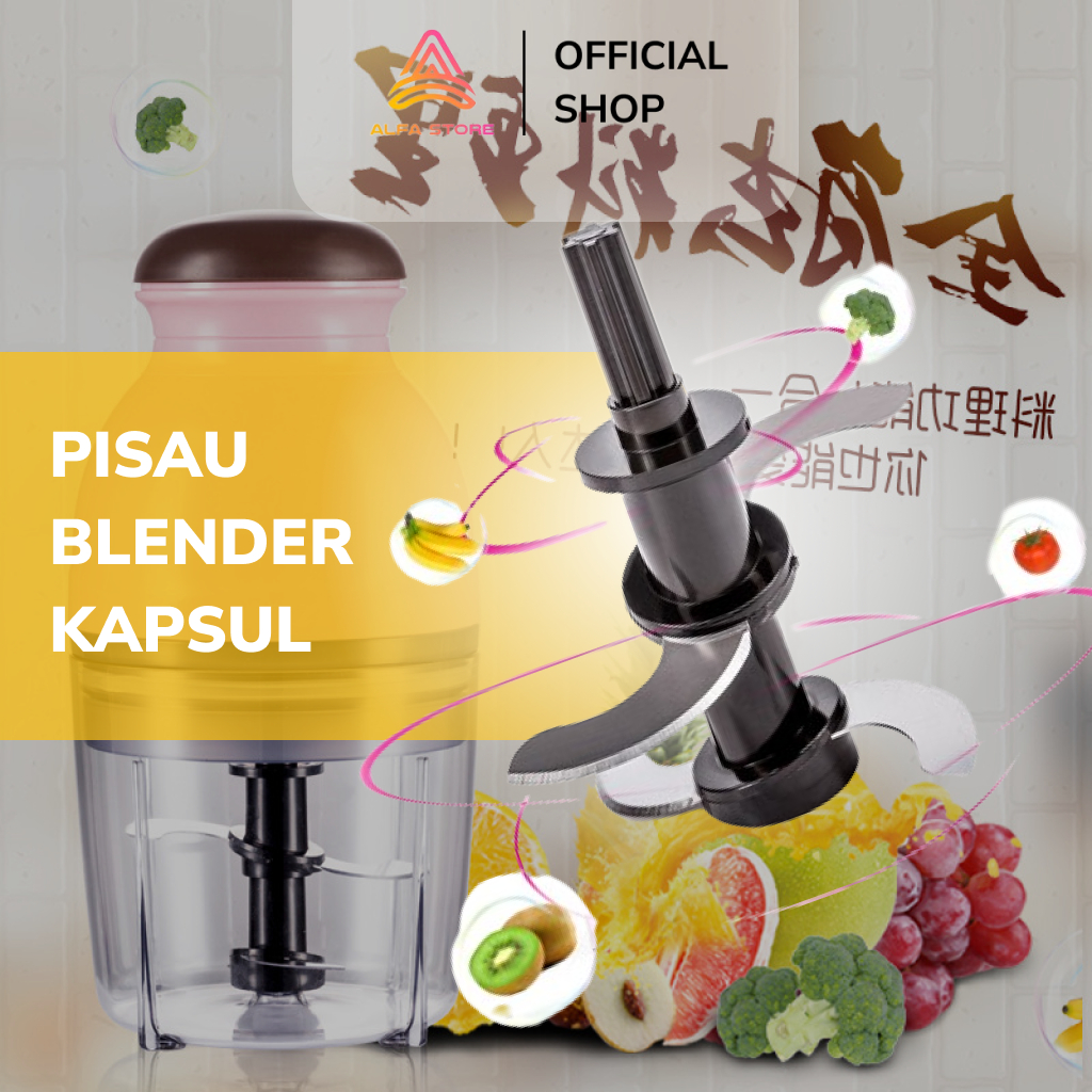 Jual Pisau Blender Kapsul Blade Cutter Blender Quatre Juicer Capsule ...