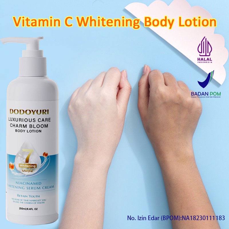 Jual [BPOM] Lotion pemutih badan pemutih badan permanen body lotion pemutih 250ml Whitening body ...