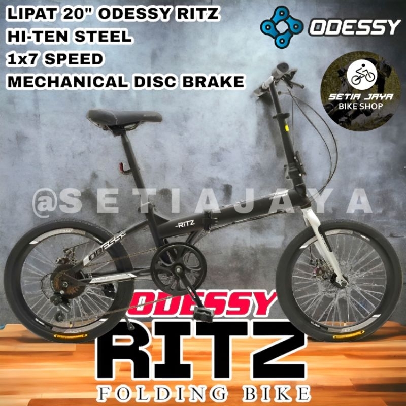 Jual Sepeda Lipat Folding Bike 20 Inch ODESSY RITZ Steel 7 Speed New ...
