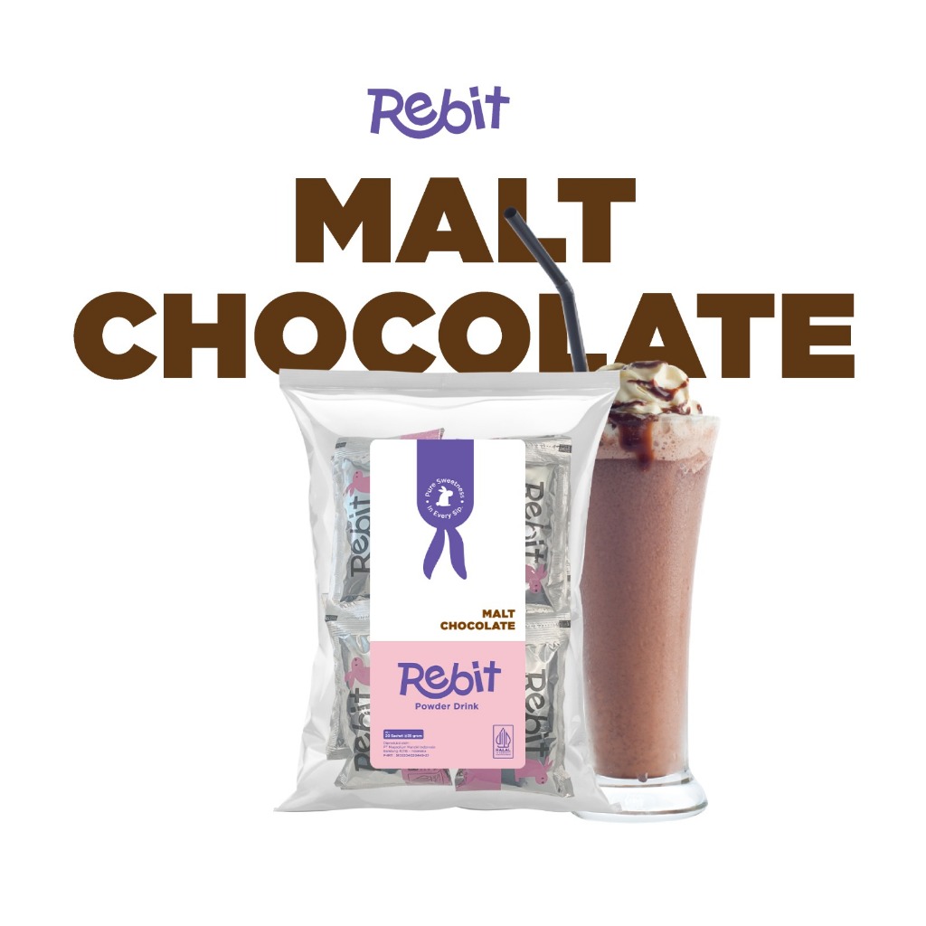 Jual REBIT MALT CHOCOLATE (20 Sachet/Pack) | Shopee Indonesia