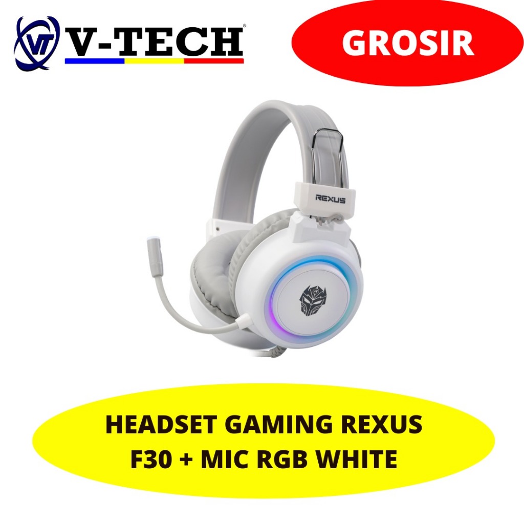 Jual HEADSET GAMING REXUS F30 + MIC RGB | Shopee Indonesia