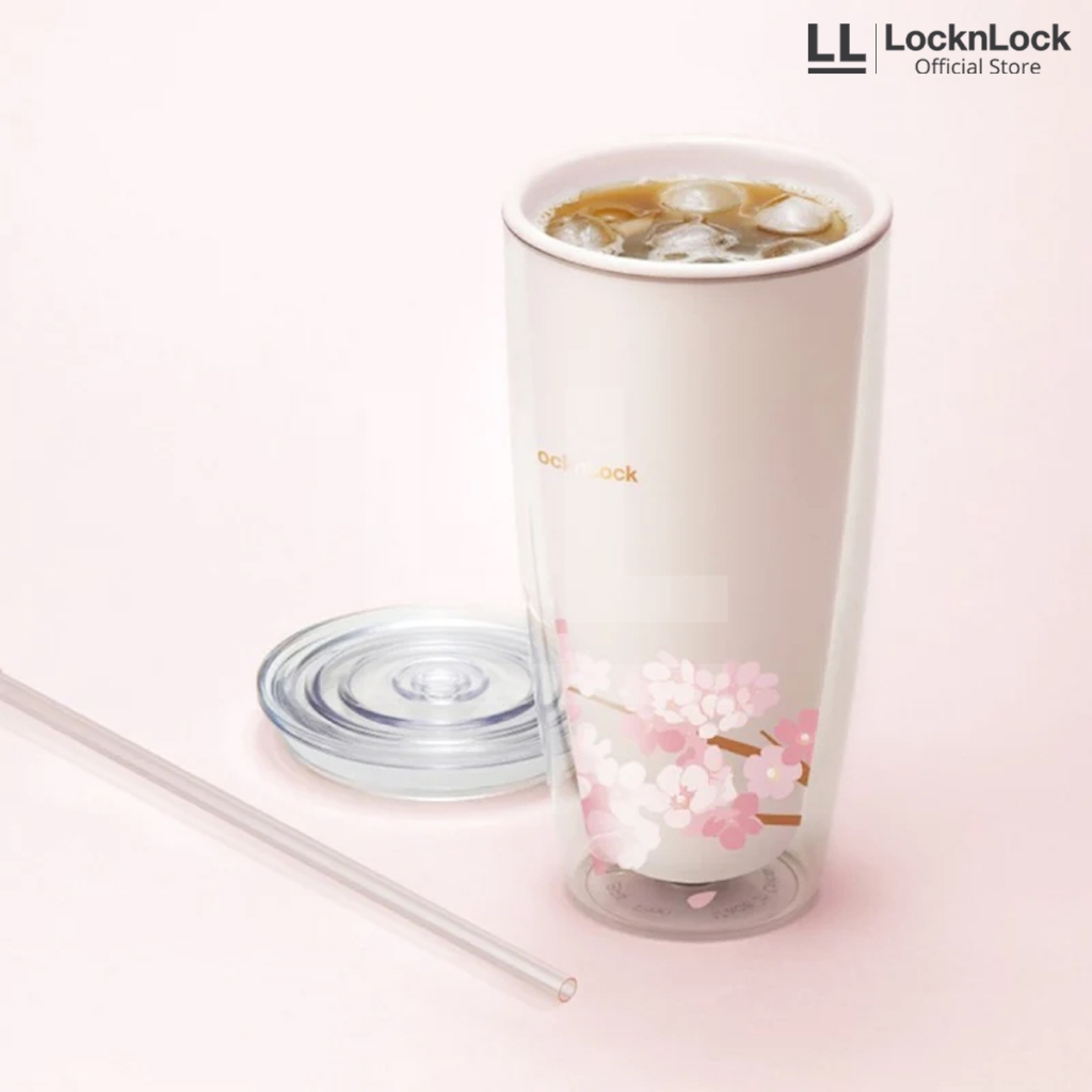 Jual LocknLock Exclusive Botol Minum Double Wall Cold Cup Cherry ...