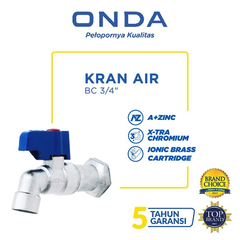 Jual Kran ONDA BC 3/4” inc Original | Shopee Indonesia