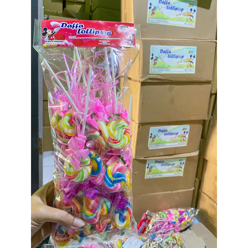 Jual PERMEN LOLLIPOP PREMIUM MIX LOVE BULAT ISI 50PCS FREE PITA 4CM BY ...